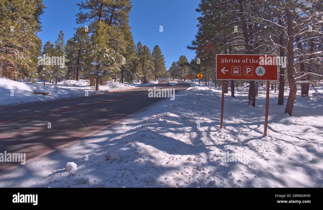 Directional sign to Shrine of the Ages at Grand Canyon Stock Photo - Alamy Directional sign to Shrine of the Ages at Grand Canyon Stock Photo - Alamy