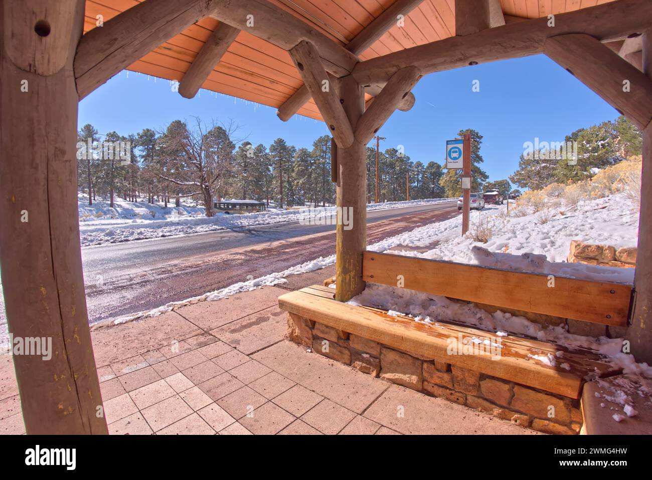 Bus stop grand canyon national hi-res stock photography and images - Alamy