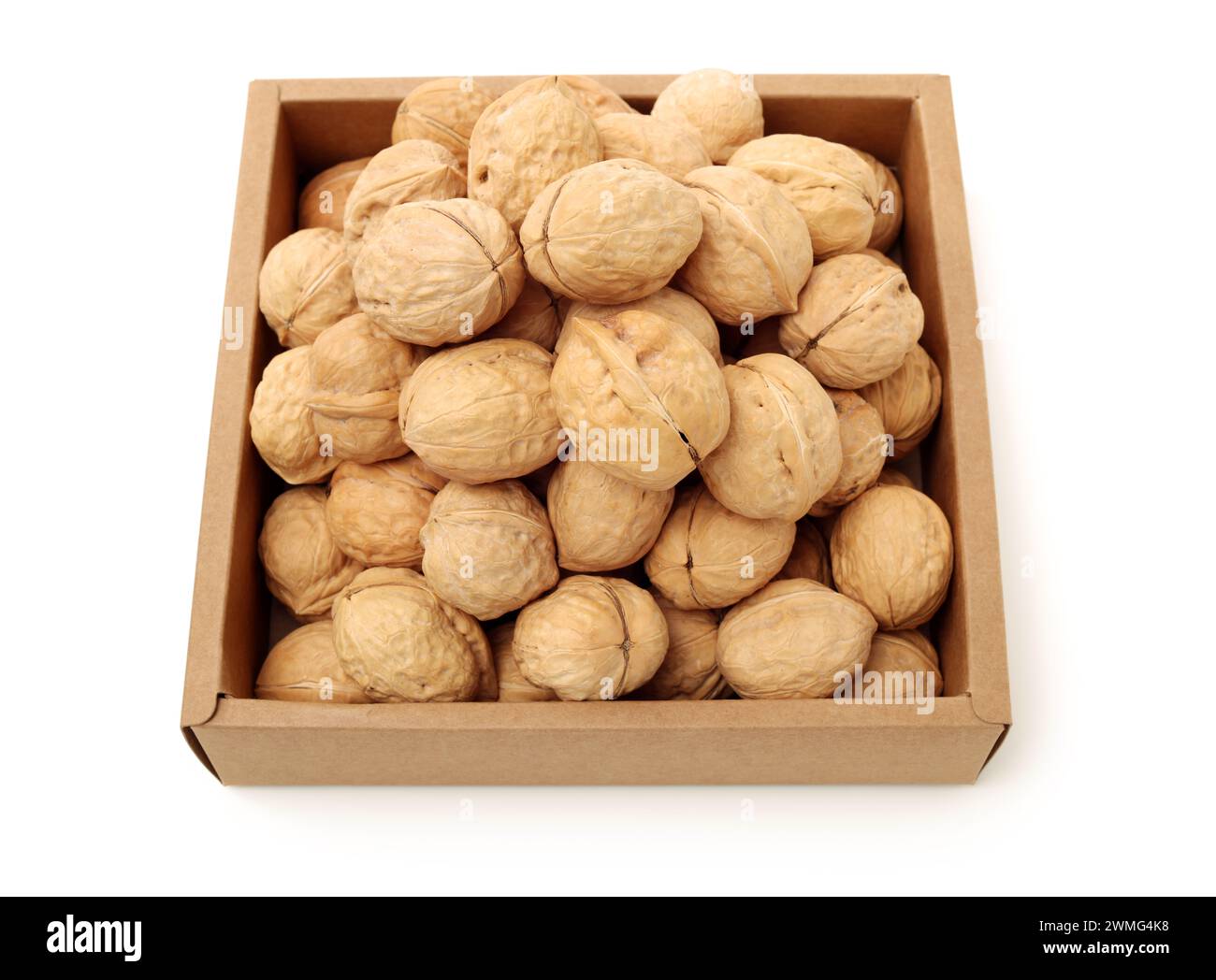 walnuts on a white background Stock Photo - Alamy