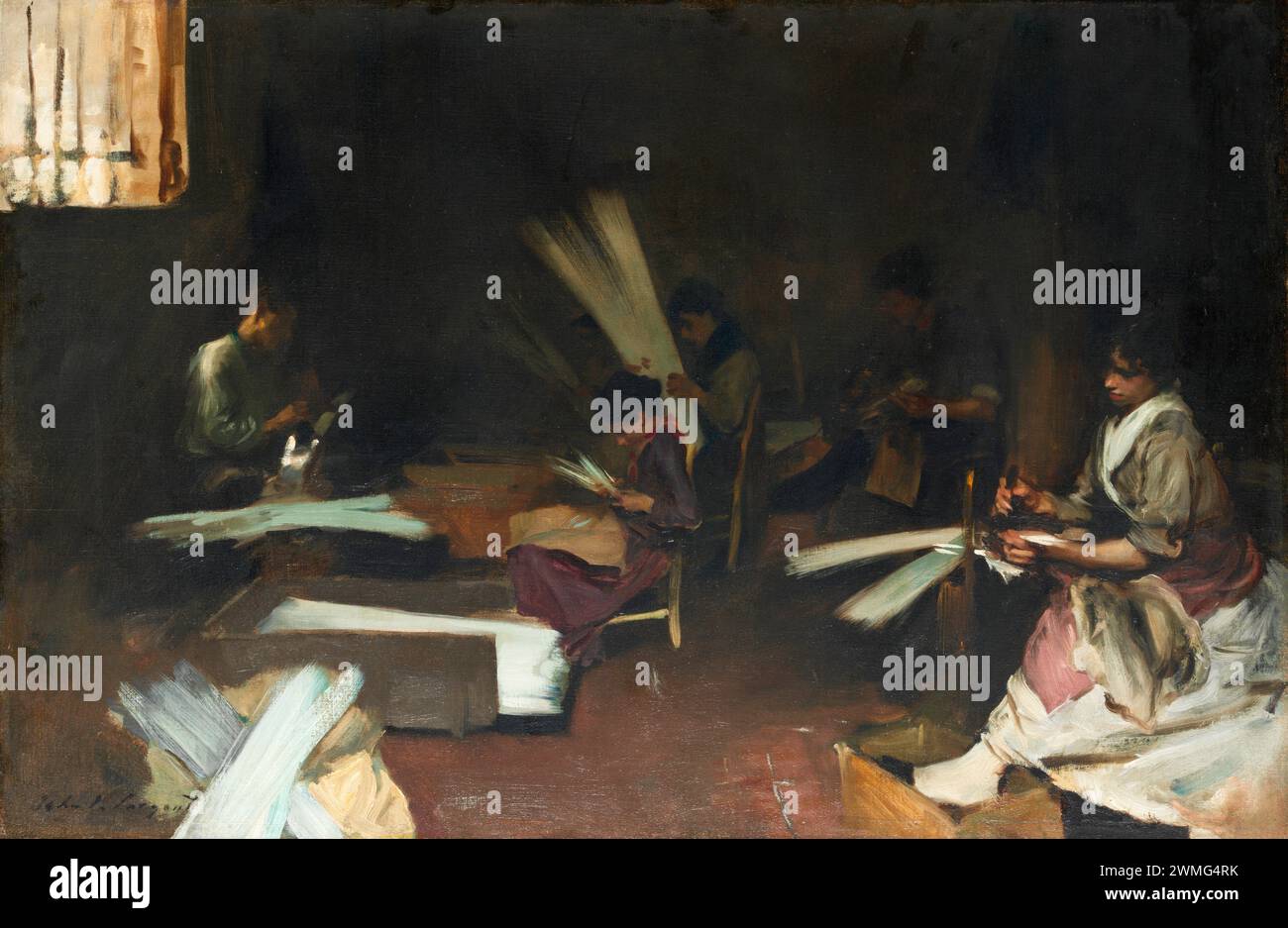 Sargent John Singer - Venetian Glass Workers Stock Photo - Alamy