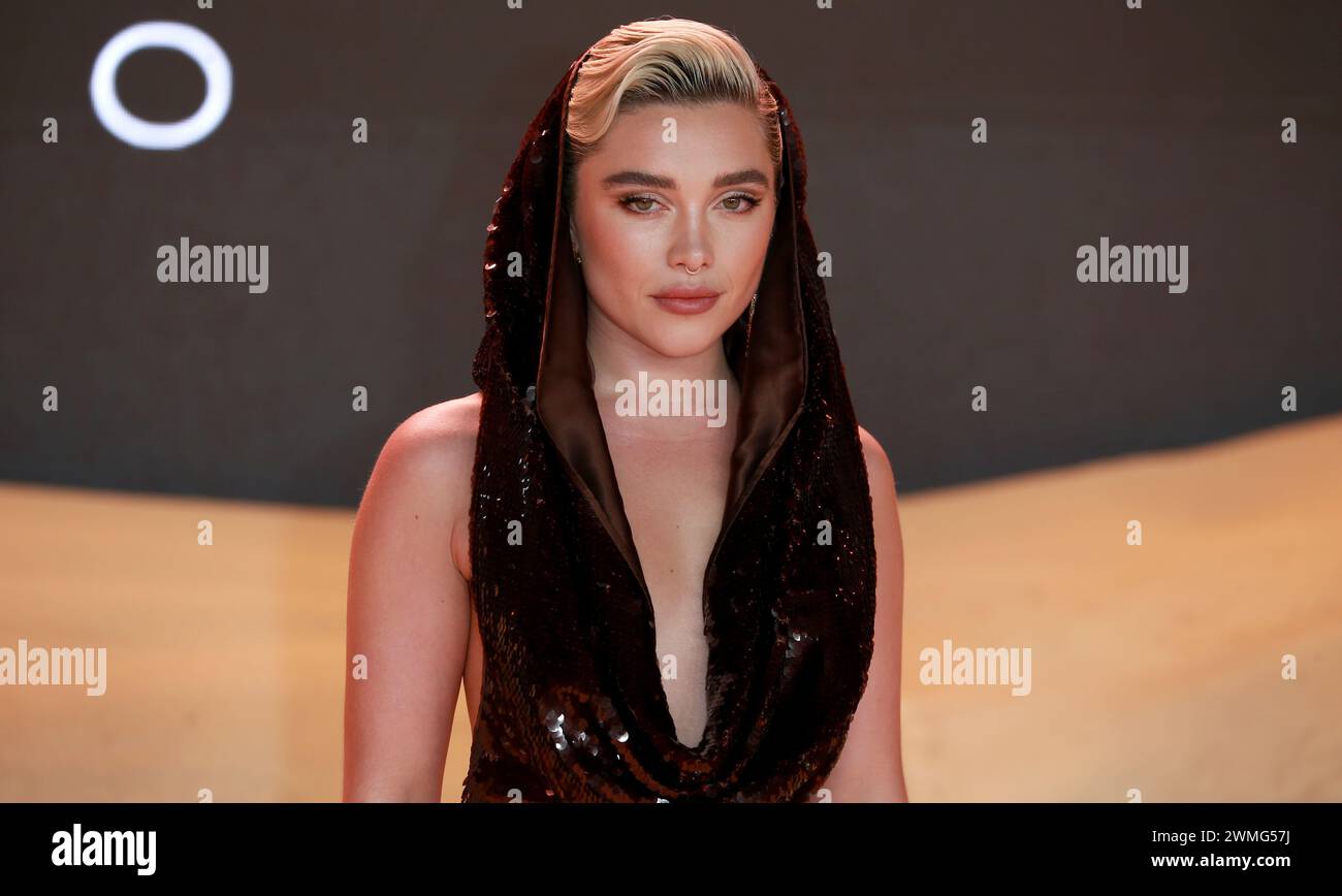Florence Pugh attends the World Premiere of "Dune: Part Two" in ...