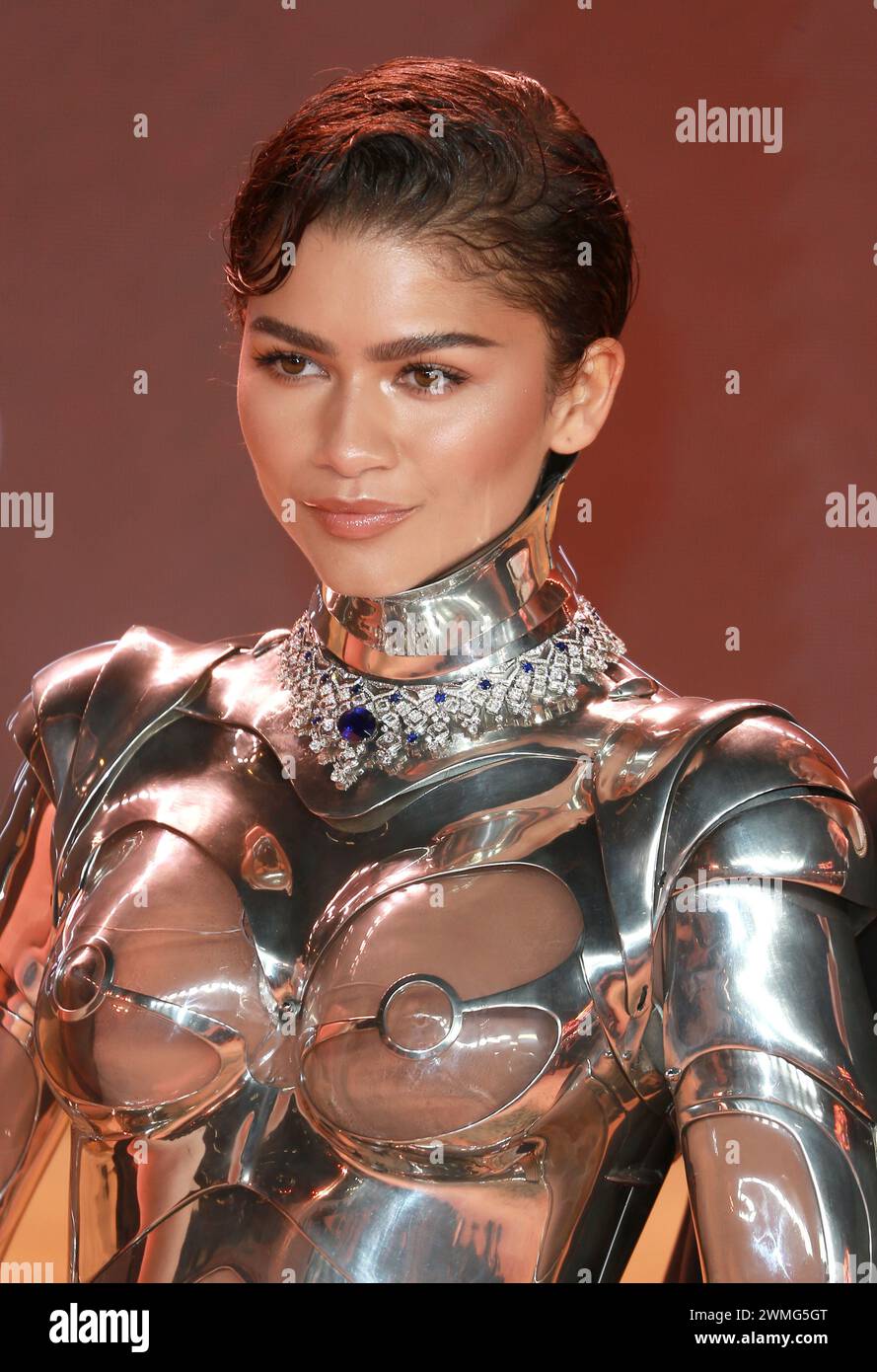Zendaya attends the World Premiere of "Dune: Part Two" in Leicester ...
