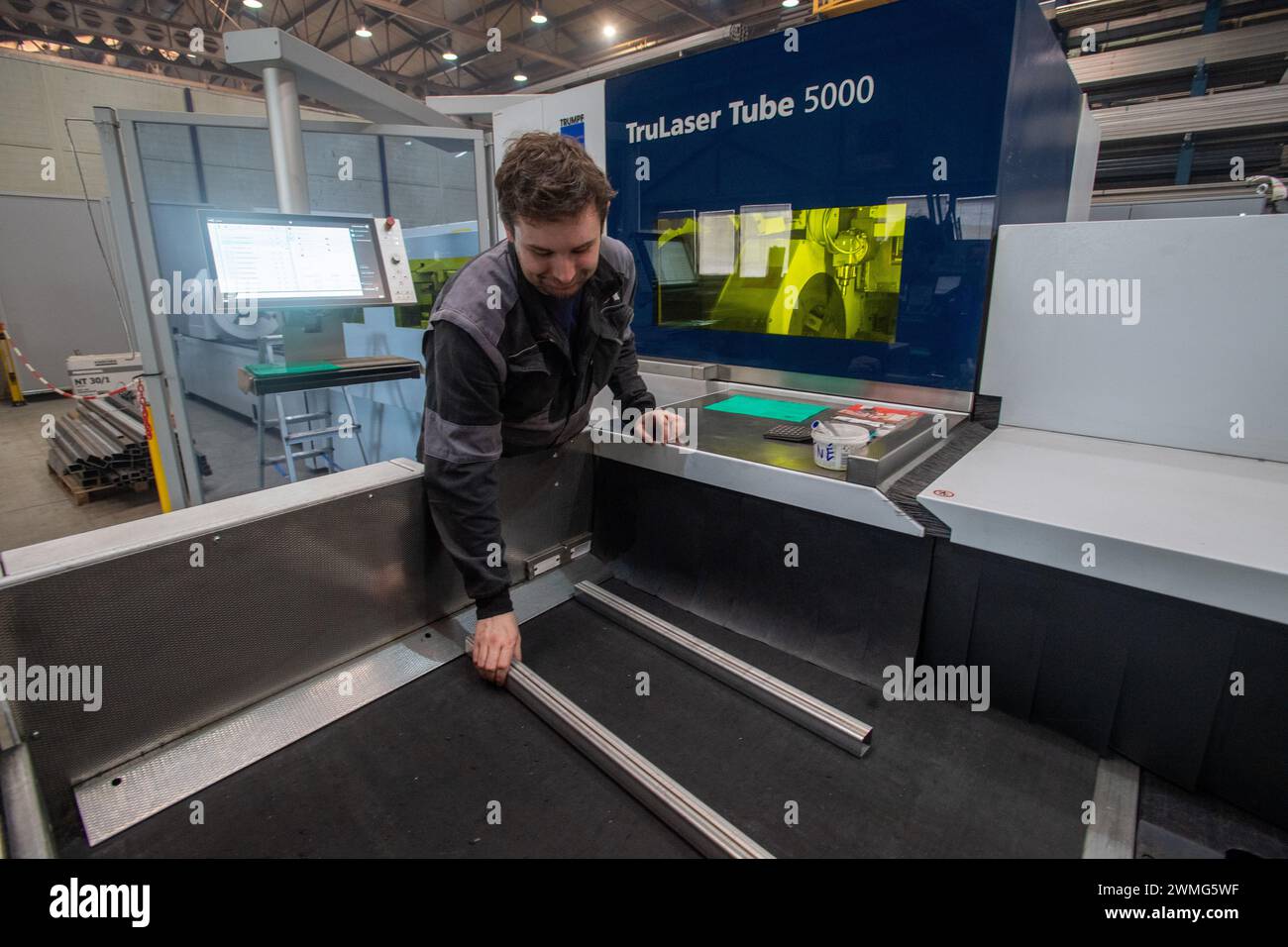 Dolni Libchavy, Czech Republic. 26th Feb, 2024. Bus production at SOR ...