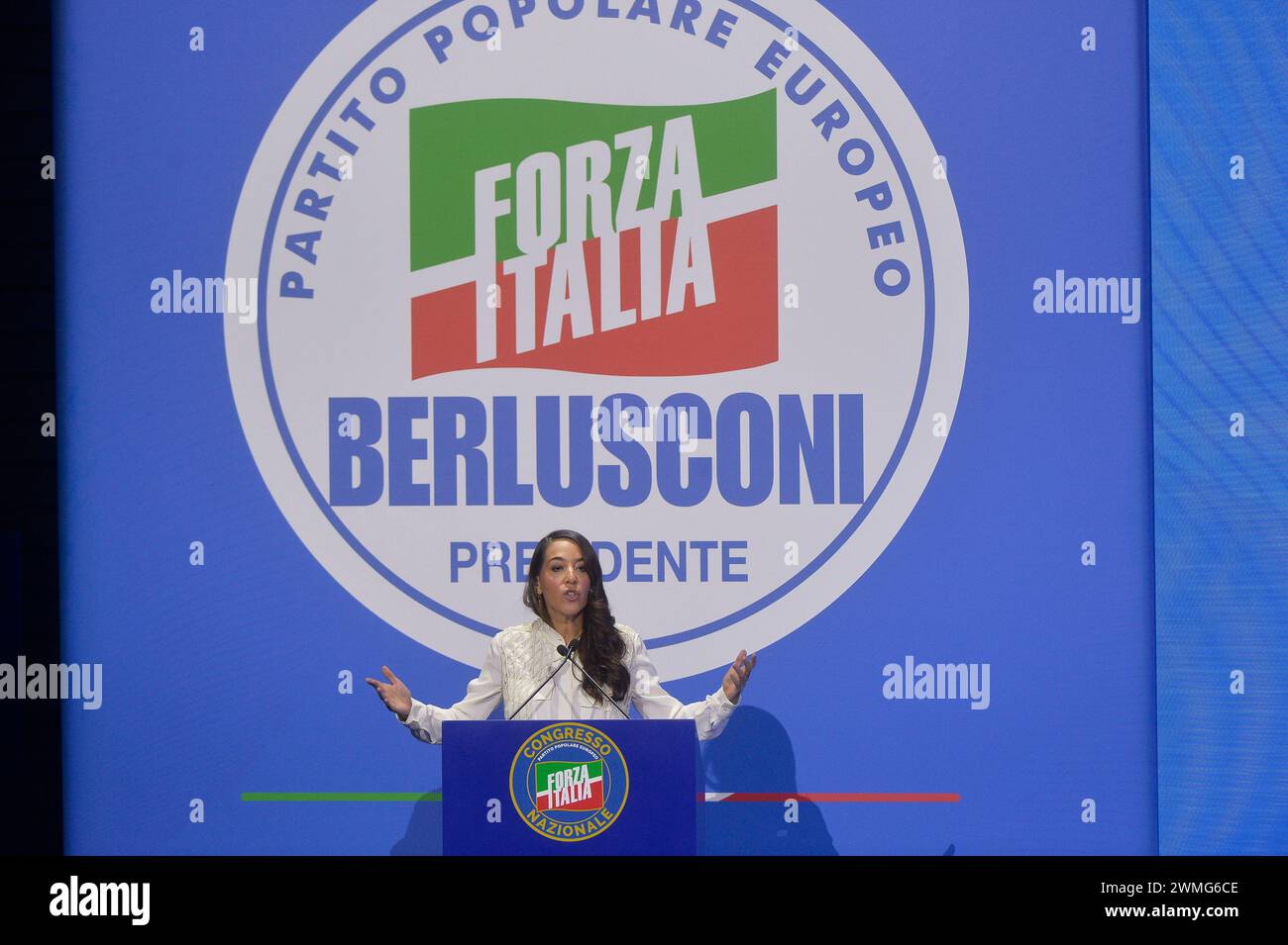 Italy, Rome, February 24, 2024 : National Congress of Forza Italia, in ...