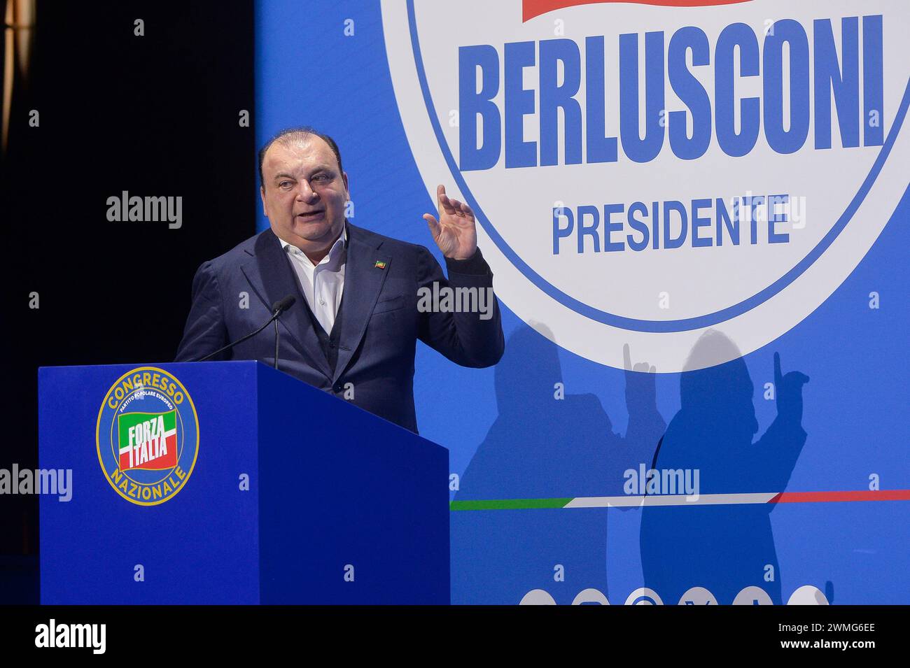 Italy, Rome, February 24, 2024 : National Congress of Forza Italia, in ...