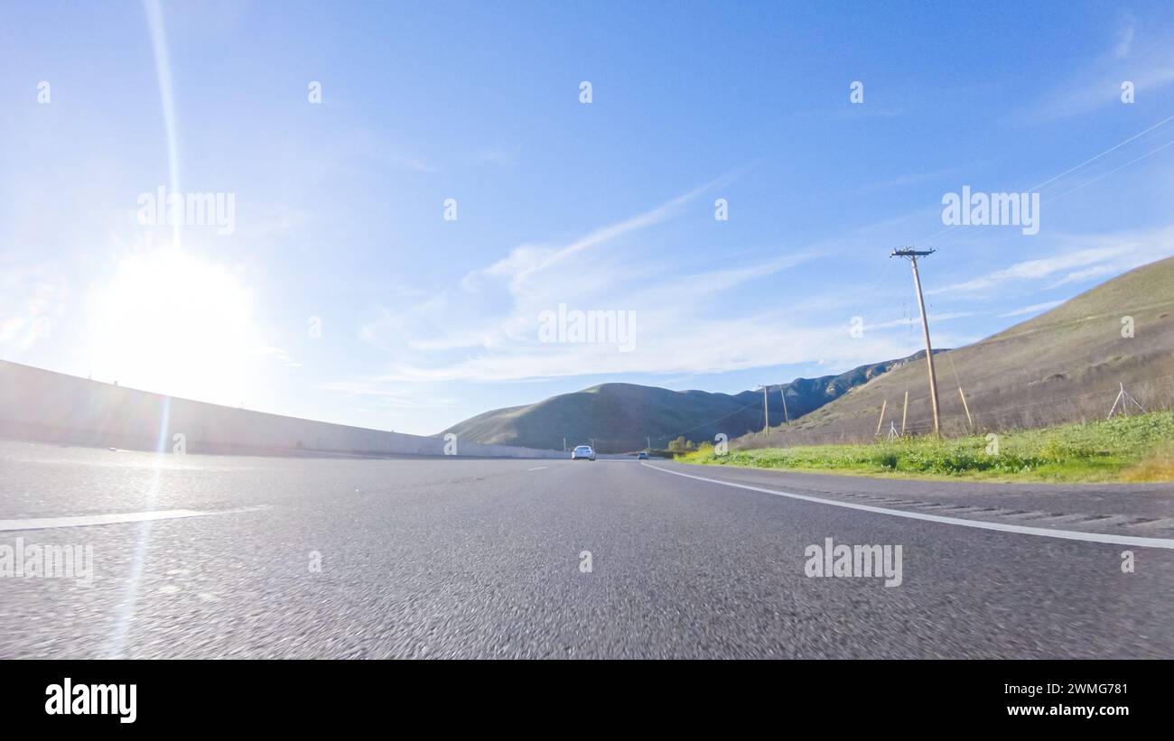 Daytime Journey on HWY 101 Near California Coast Stock Photo - Alamy