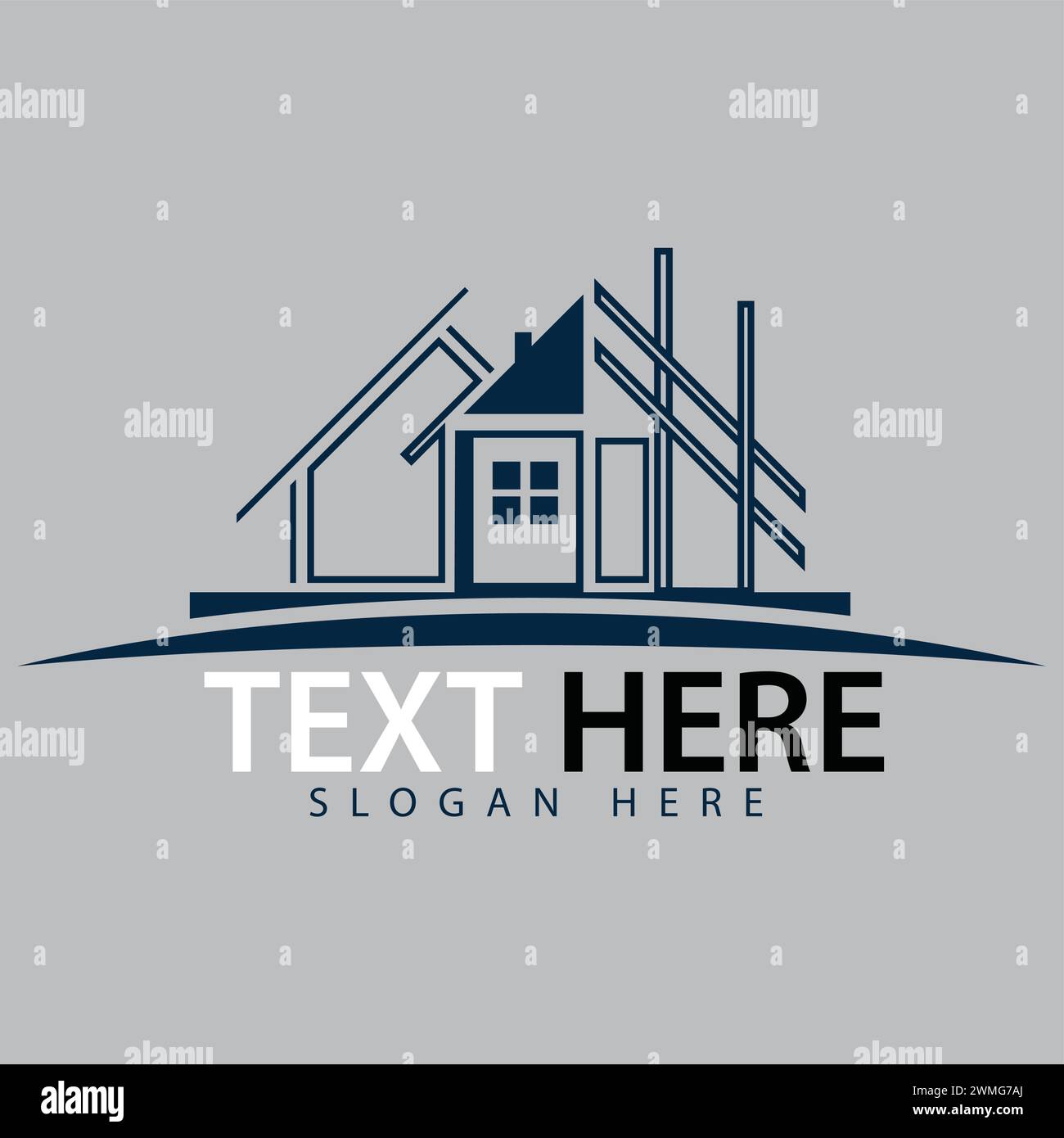 Construction logo home renovation Stock Vector Images - Alamy