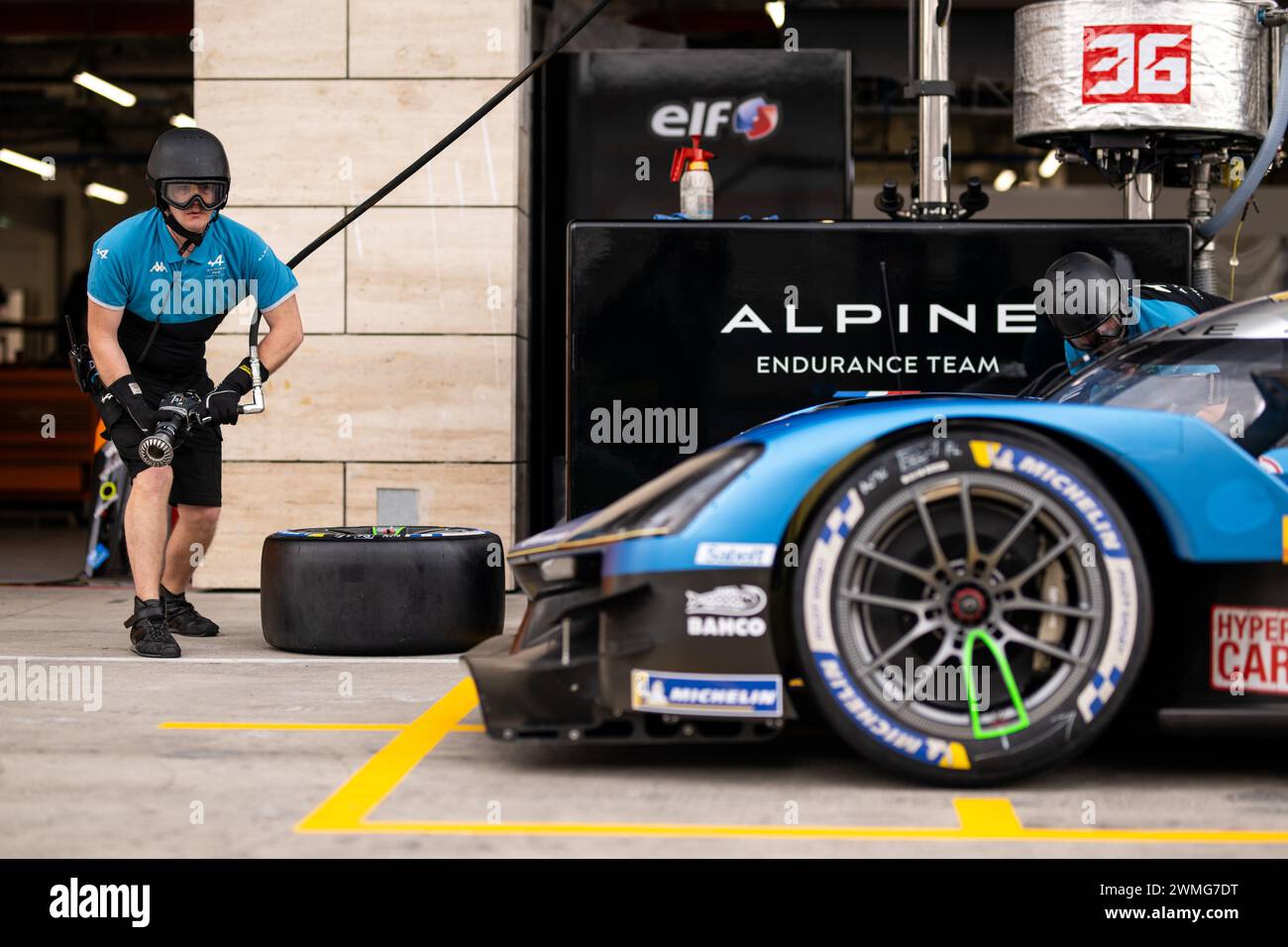 Alpine Endurance Team, Alpine A424 #36, pit stop during the Prologue of ...