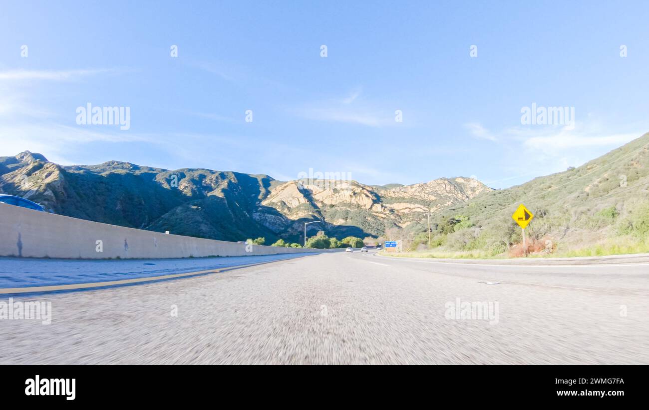 Scenic Day Drive on HWY 101, El Capitan Beach Stock Photo - Alamy