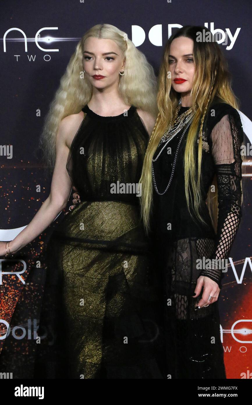 New York, NY, USA. 25th Feb, 2024. Anya Taylor-Joy, Rebecca Ferguson at ...