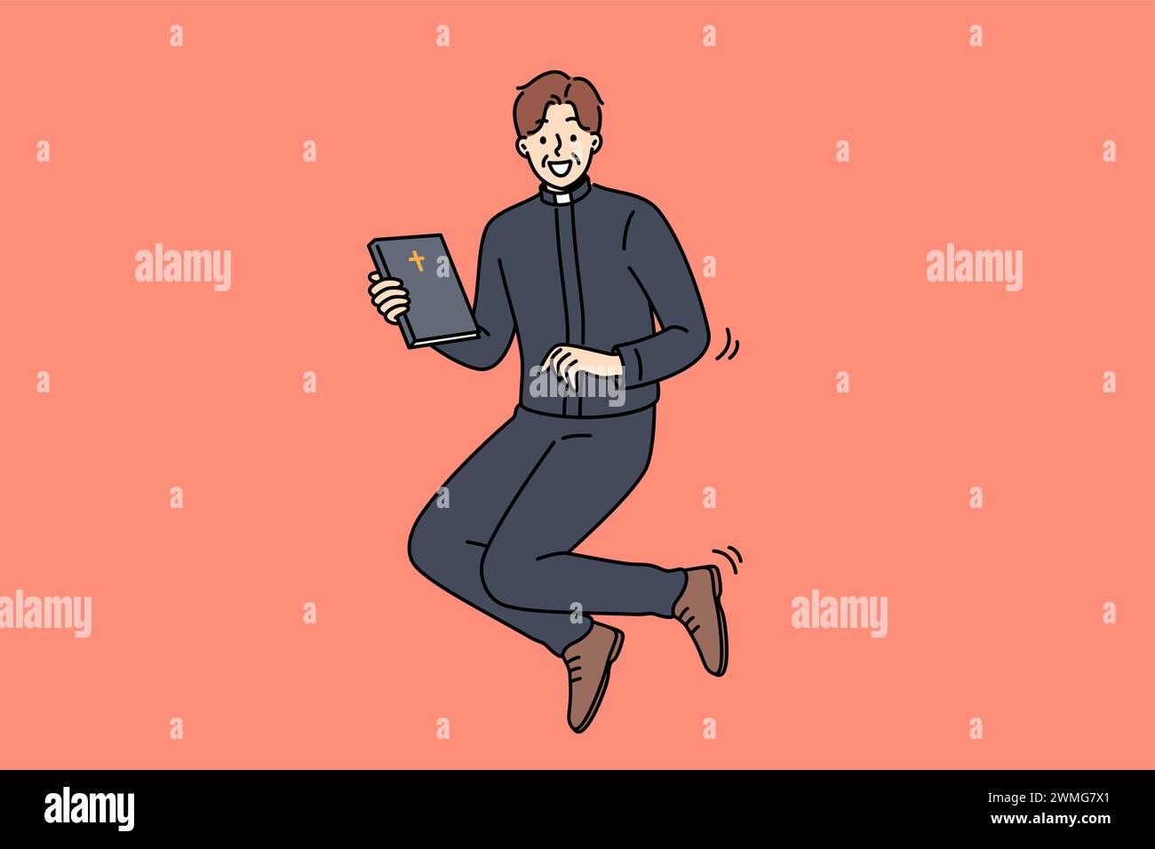 Joyful worship Stock Vector Images - Alamy