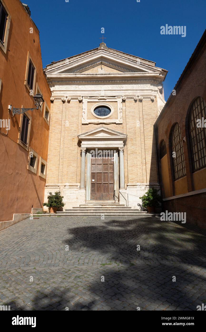 Rome - The facade of church Chiesa di Santa Prisca Stock Photo - Alamy