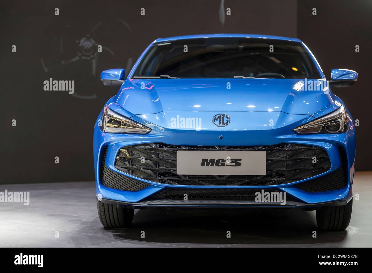 The New MG3 hybrid electric car is presented, during the press day at the 91th Geneva ...