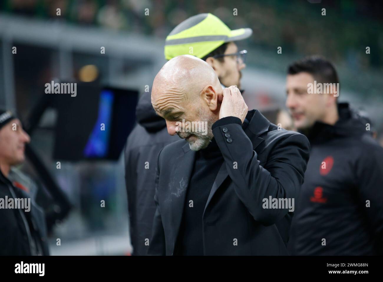 Stefano Pioli manager of Ac Milan seen during the match between AC ...