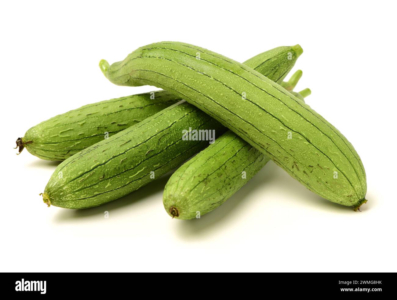 fresh loofah on the white background Stock Photo - Alamy