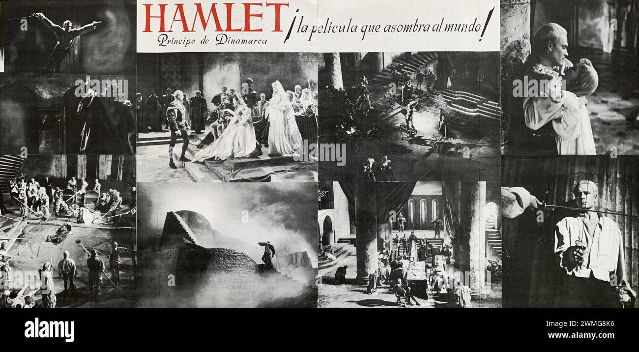 Original release Spanish promotional booklet from November 1949 for LAURENCE OLIVIER and JEAN ...