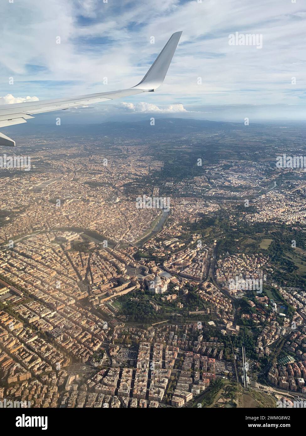 Plane view rome hi-res stock photography and images - Alamy