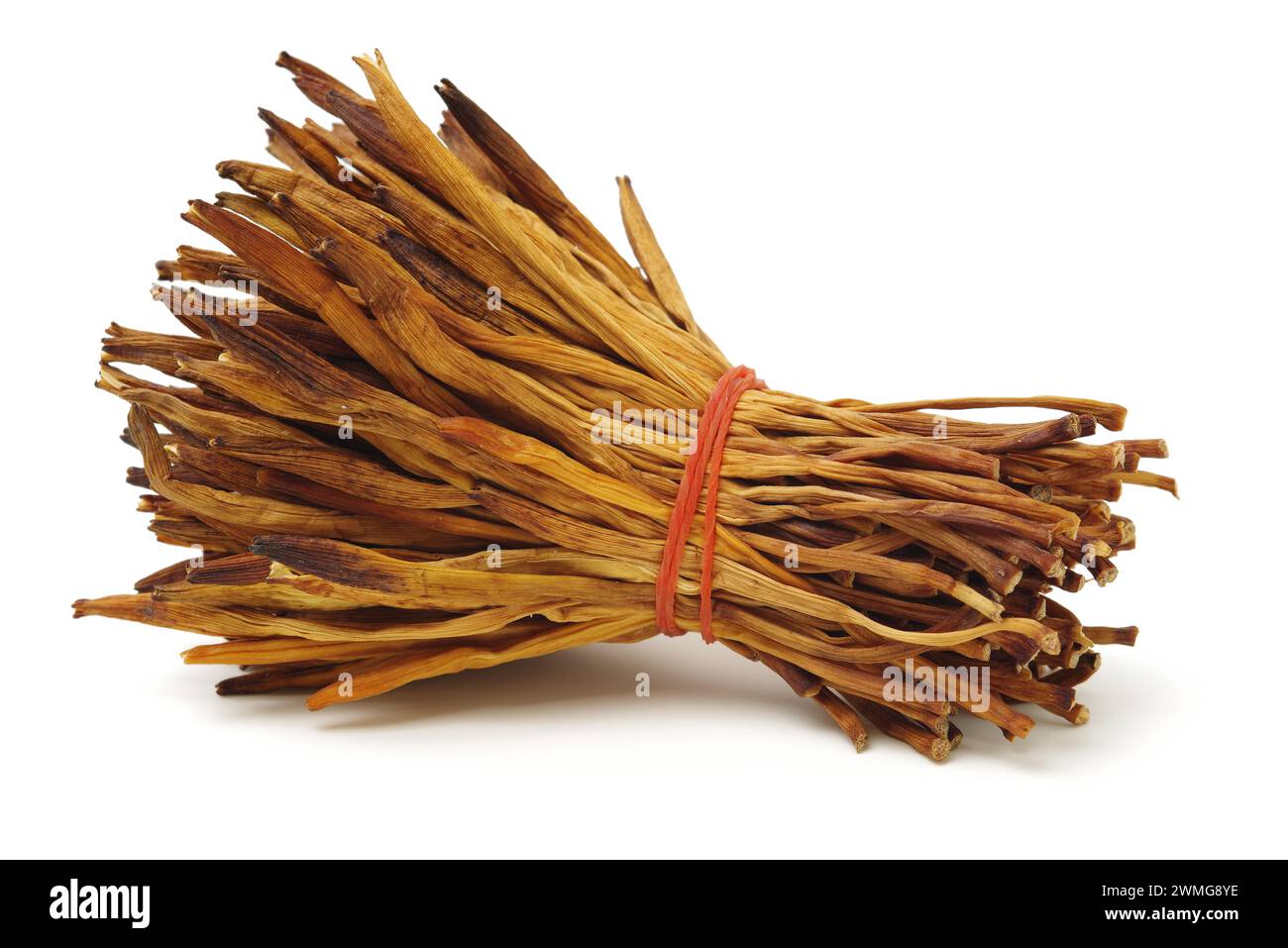 Dried Lily Buds on white background Stock Photo - Alamy