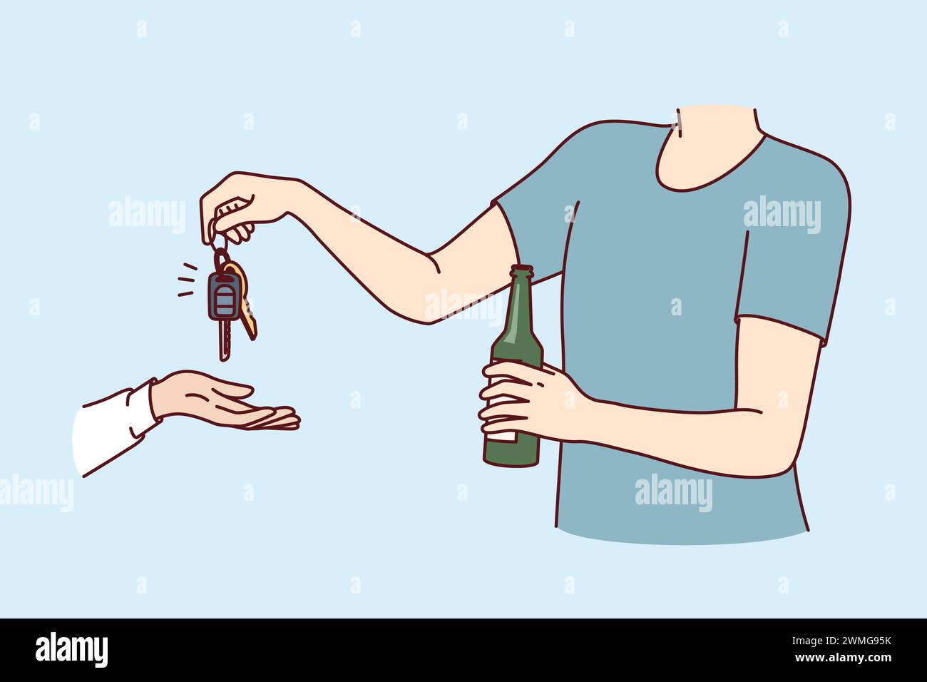 Car key alcohol pub Stock Vector Images - Alamy