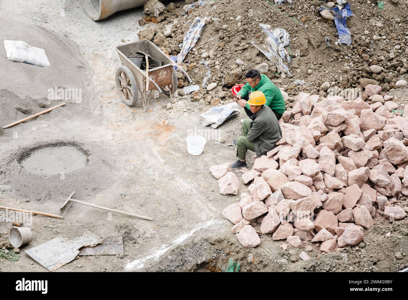 Construction work taking place hi-res stock photography and images - Alamy