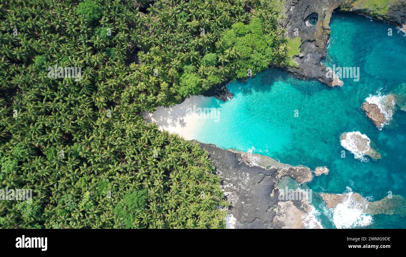 Amazing view from bateria beach at ilheu das rolas at Sao Tome,Africa ...
