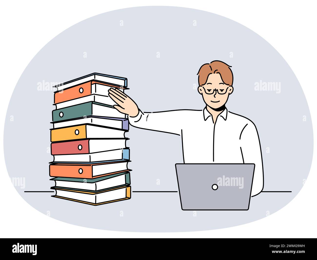 Businesswoman smiling away Stock Vector Images - Alamy