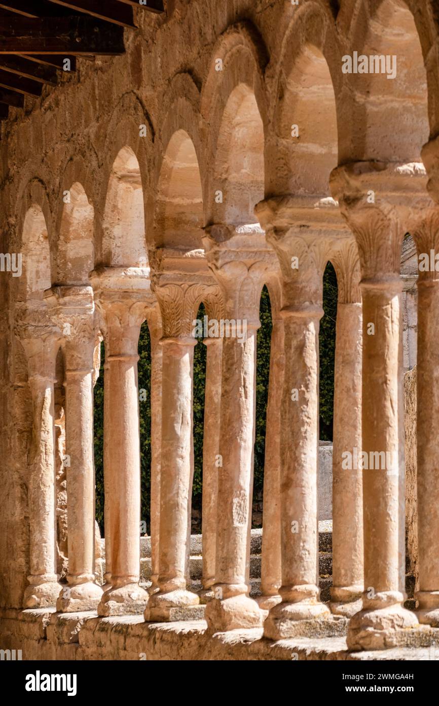 arcaded gallery of semicircular arches on paired columns, Church of the ...