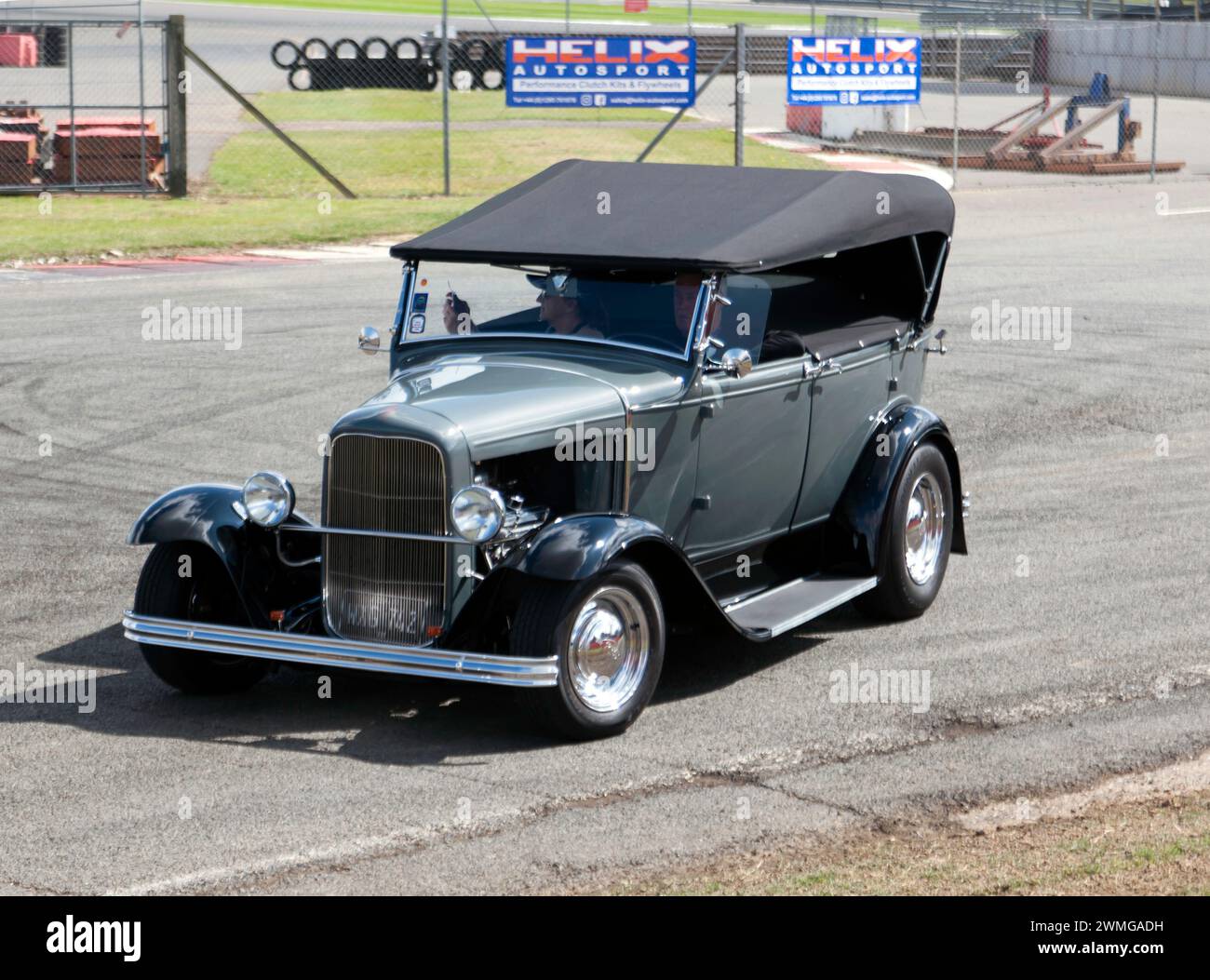 A Grey, 1931 Ford Hot Rod being Demonstrated at the Yokohama Shift and ...