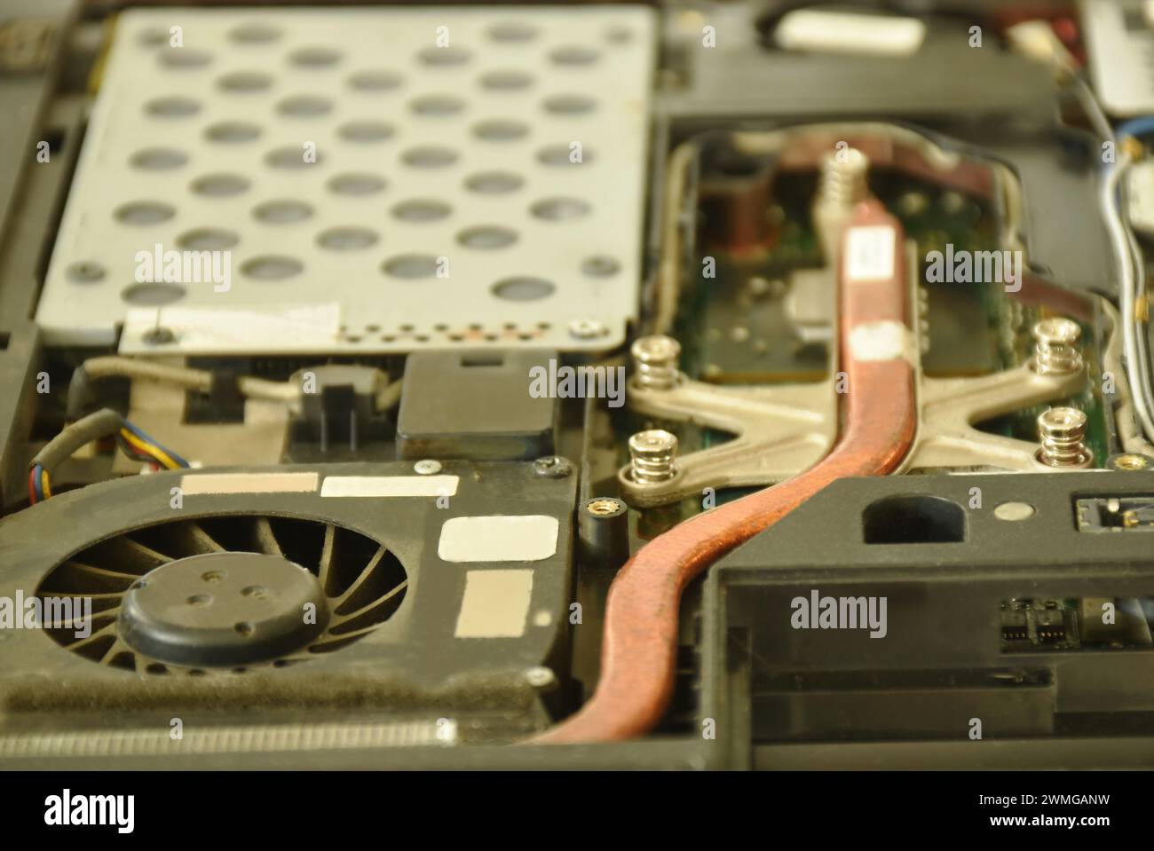 main board of old computer laptop background and texture Stock Photo ...