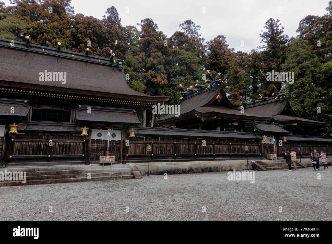 The Kumano Hongu Taisha Grand Shrine on the Kumano Kodo pilgrim's trail ...