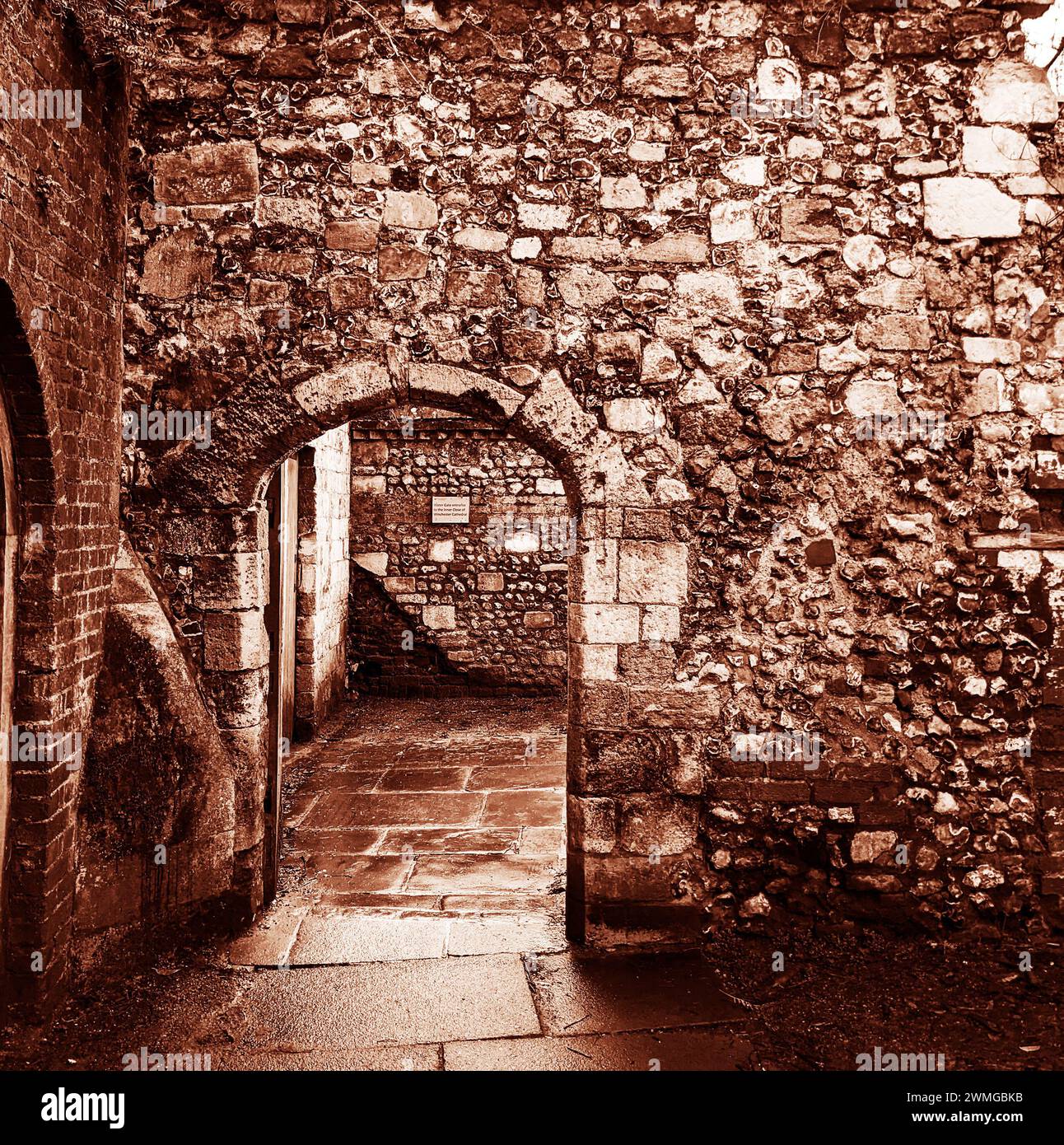 A Antique Historic Secret Door in a Stone Wall Stock Photo - Alamy