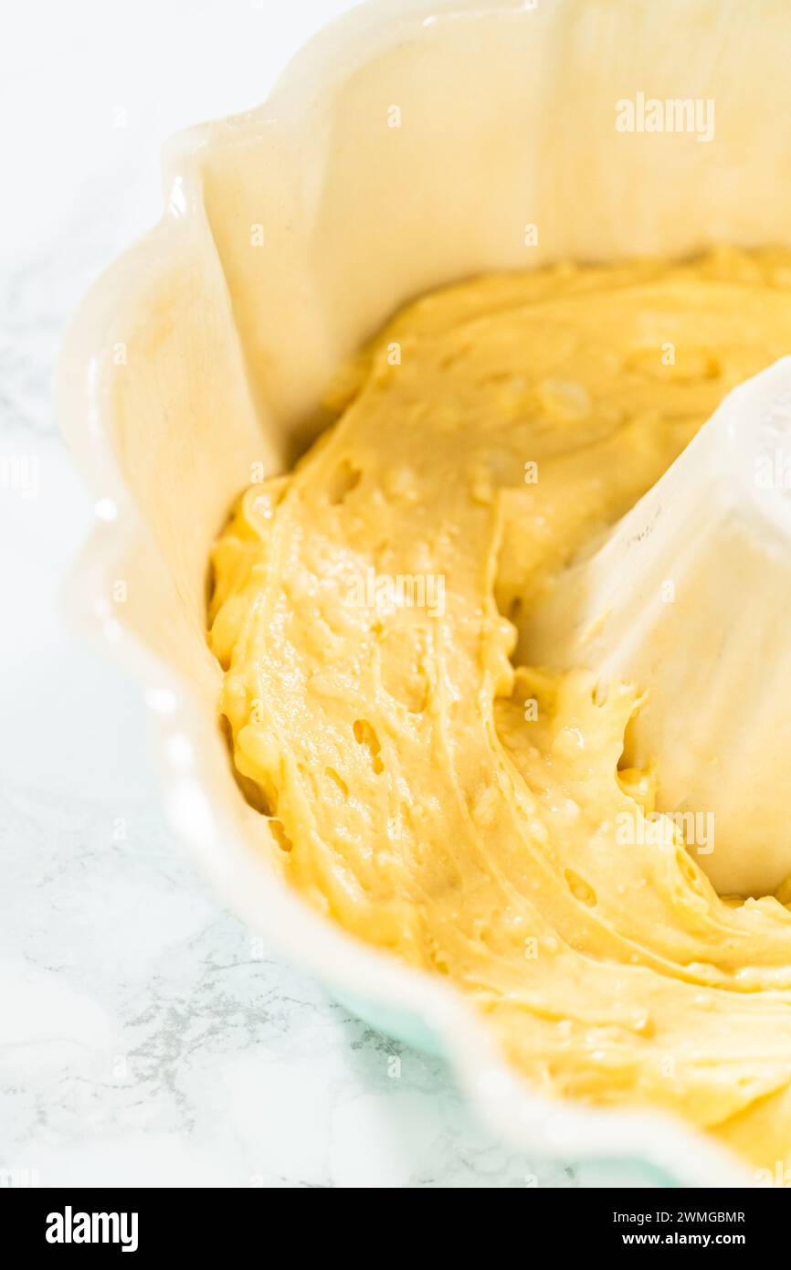 Filling and Flavor - Bundt Cake Delights Await Stock Photo - Alamy