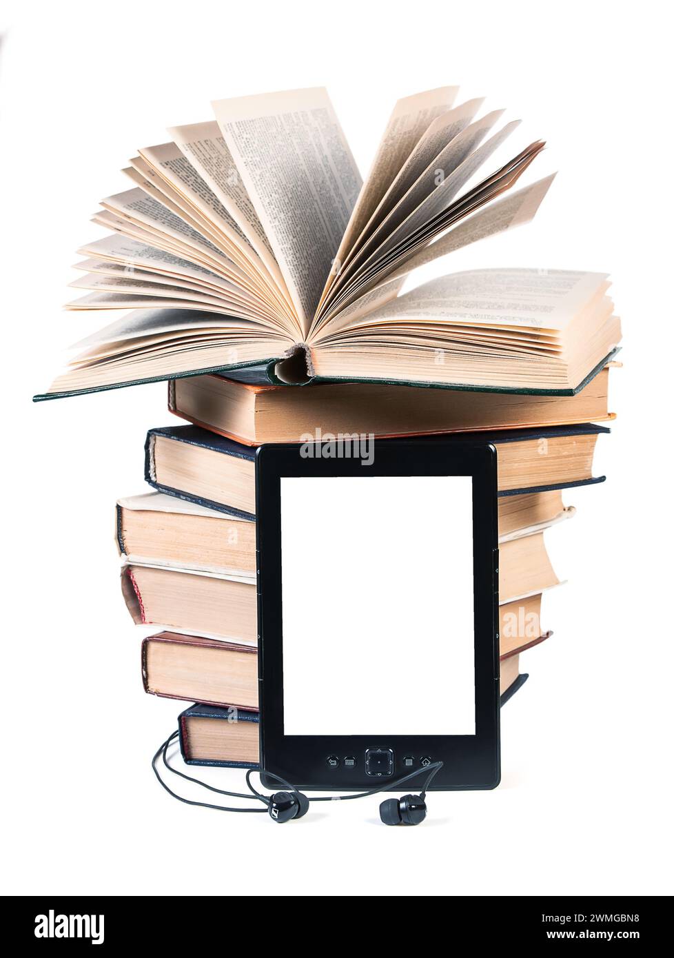 Vintage paper stack isolated book hi-res stock photography and images ...