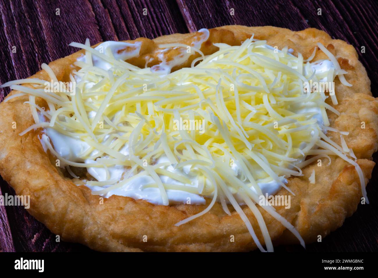 Langos hungarian fast food hi-res stock photography and images - Alamy