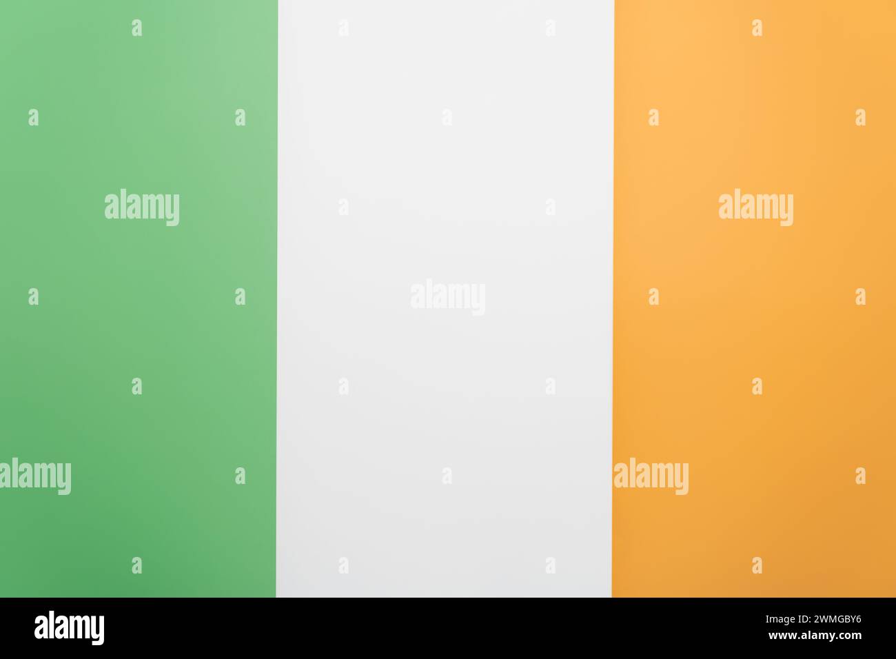 Irish flag made from color paper. St Patrick's holiday background for ...