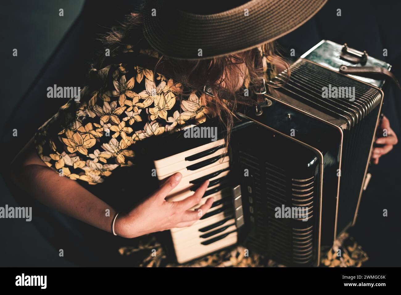 Woman playing harmonica hi-res stock photography and images - Alamy
