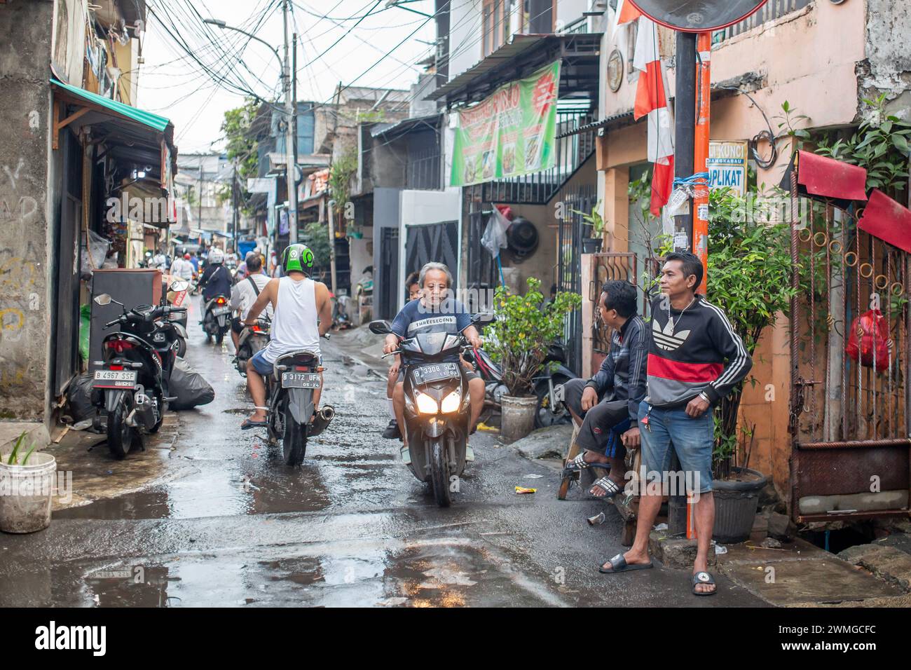 Jakarta, Indonesia - February 26, 2024: People on the streets of ...