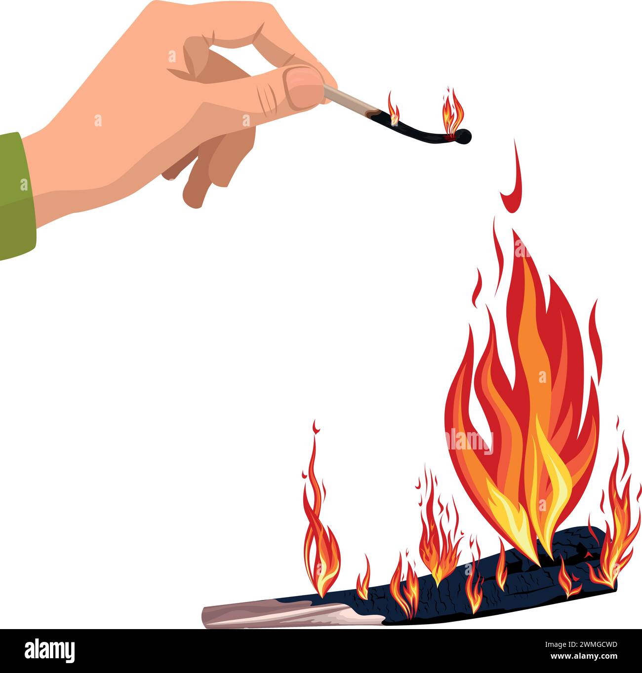 Burns energy Stock Vector Images - Alamy