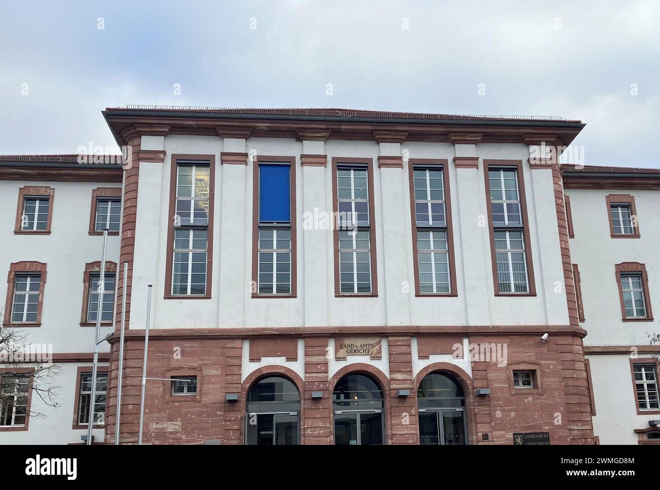 Hanau, Germany. 22nd Feb, 2024. The court building in Hanau's Nußallee ...