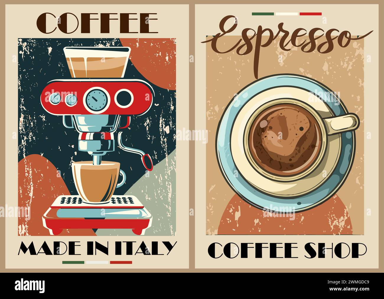 Retro coffee advertising hi-res stock photography and images - Alamy