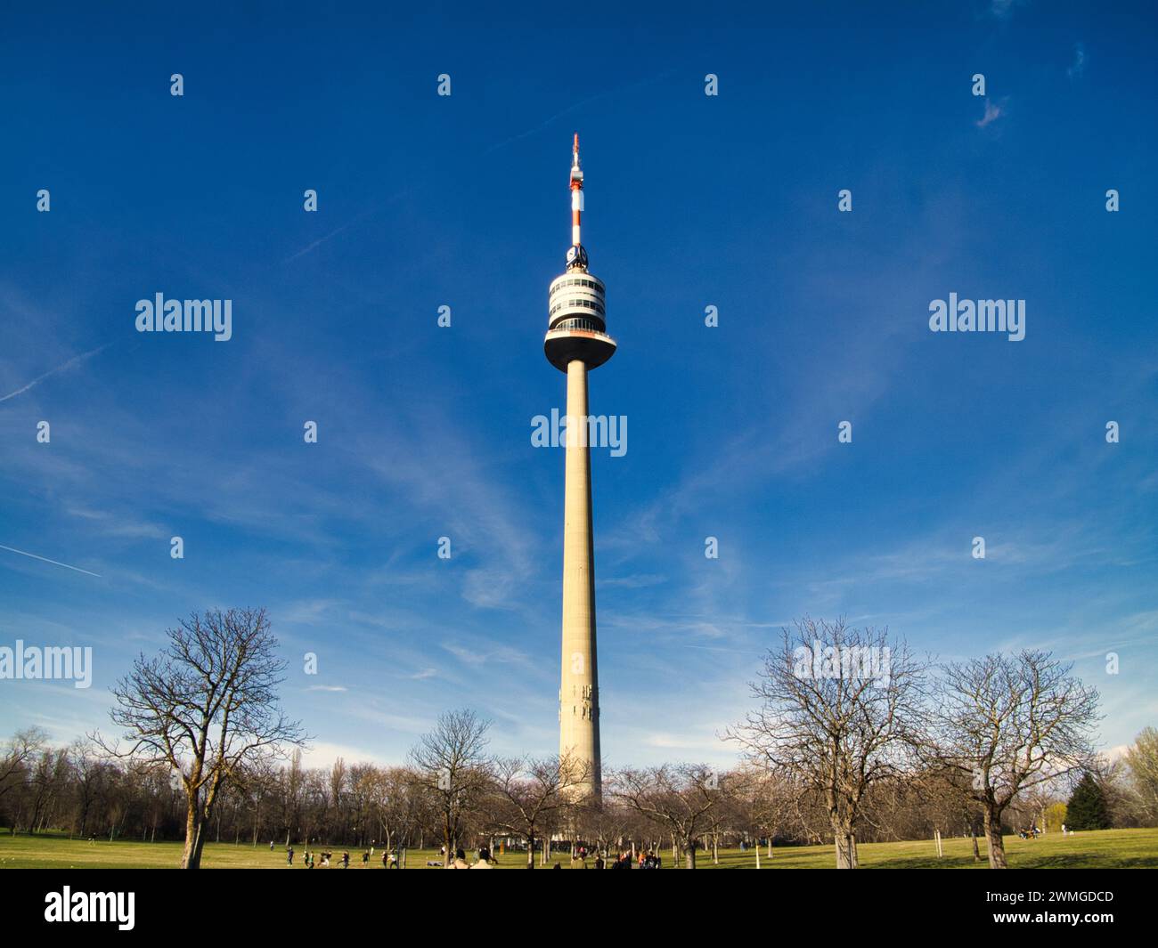 The iconic Danube Tower in Vienna, Austria Stock Photo - Alamy