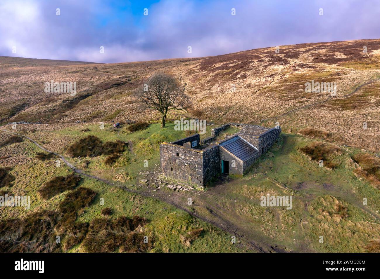 Top Withens (also known as Top Withins) is a ruined farmhouse near ...