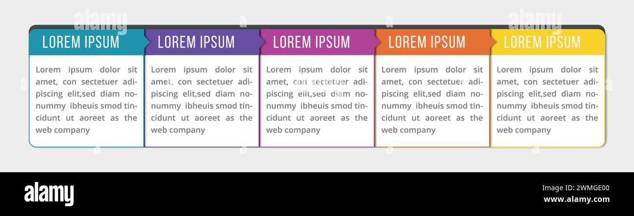 Infographics chart 5 Objects Stock Vector Image & Art - Alamy