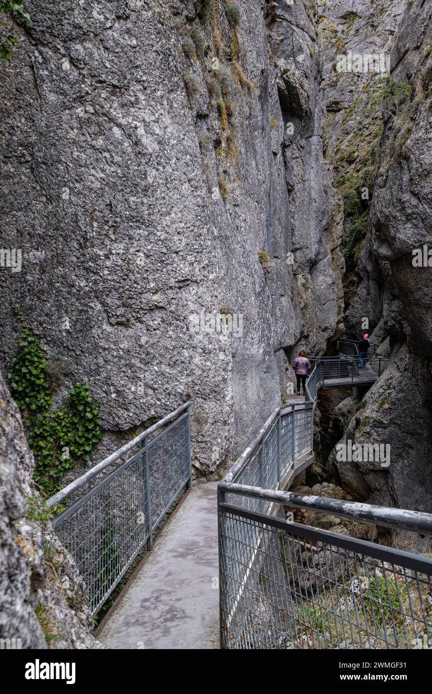 Yecla gorge, Santo Domingo de Silos, Burgos province, Spain Stock Photo ...