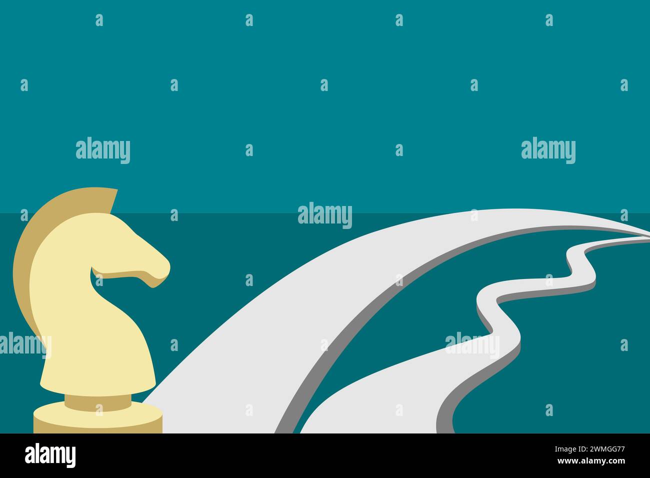 Path to choose, illustration related to strategy Stock Photo - Alamy