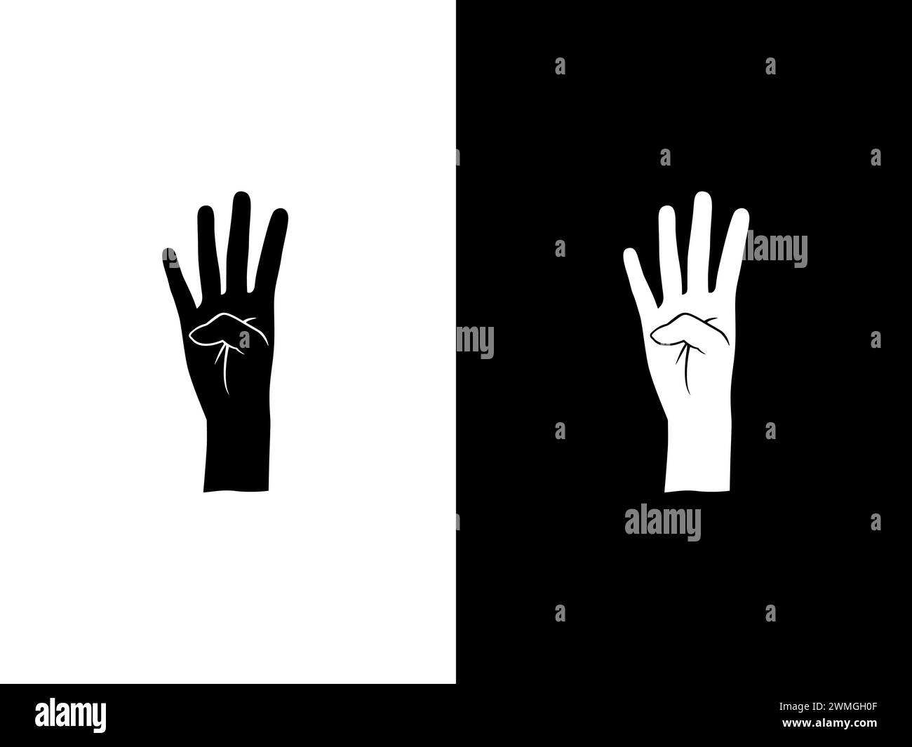 Art illustration design concpet icon black white logo isolated symbol ...