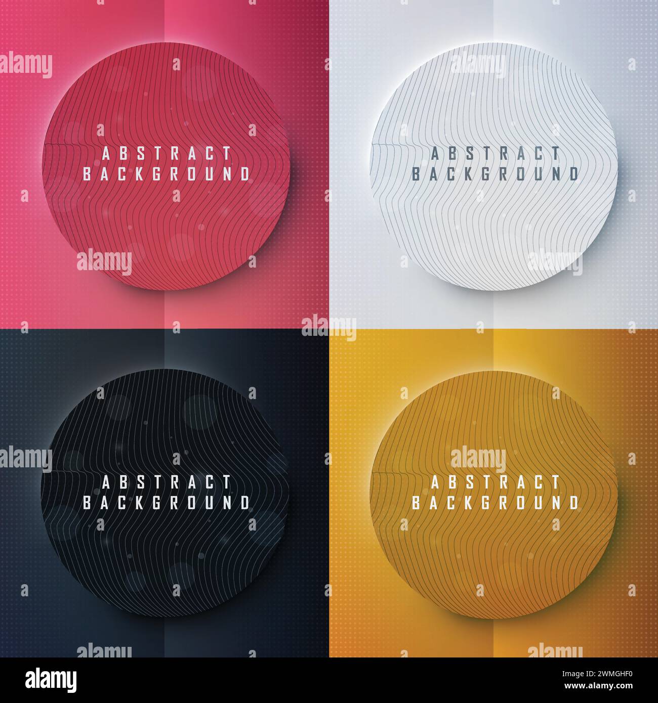 Multicolour abstract circle shape backdrop texture, vector background ...