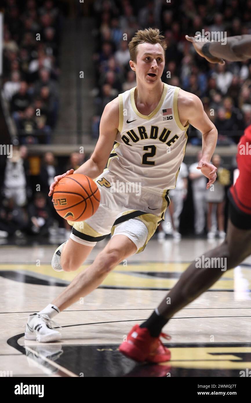 WEST LAFAYETTE, IN - FEBRUARY 22: Purdue Boilermakers Guard Fletcher ...