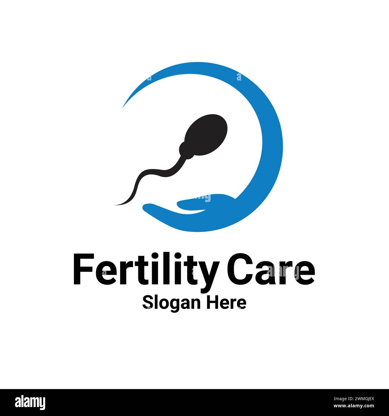 Fertility Care Logo Design. Sperm Sign Symbol Logo Icon Illustration ...