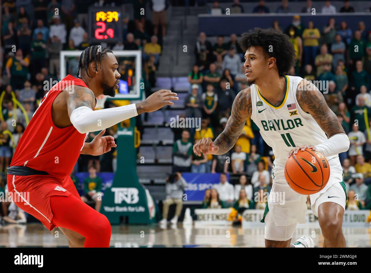 WACO, CA - FEBRUARY 24: Baylor Bears forward Jalen Bridges (11 ...
